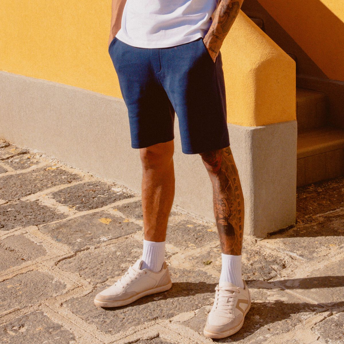 Short éco-responsable bleu marine homme | Bonobo