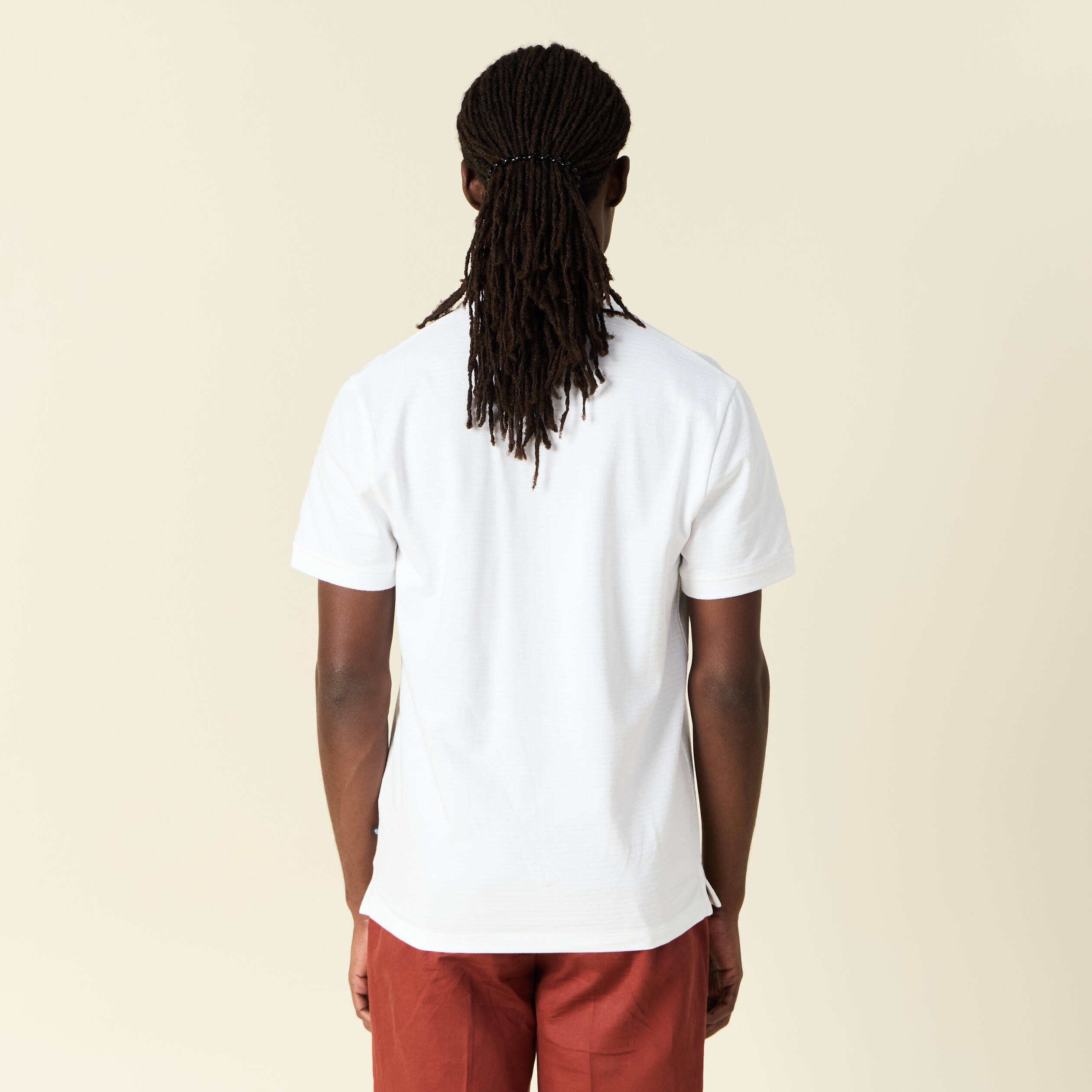 Polo éco-responsable blanc homme | Bonobo