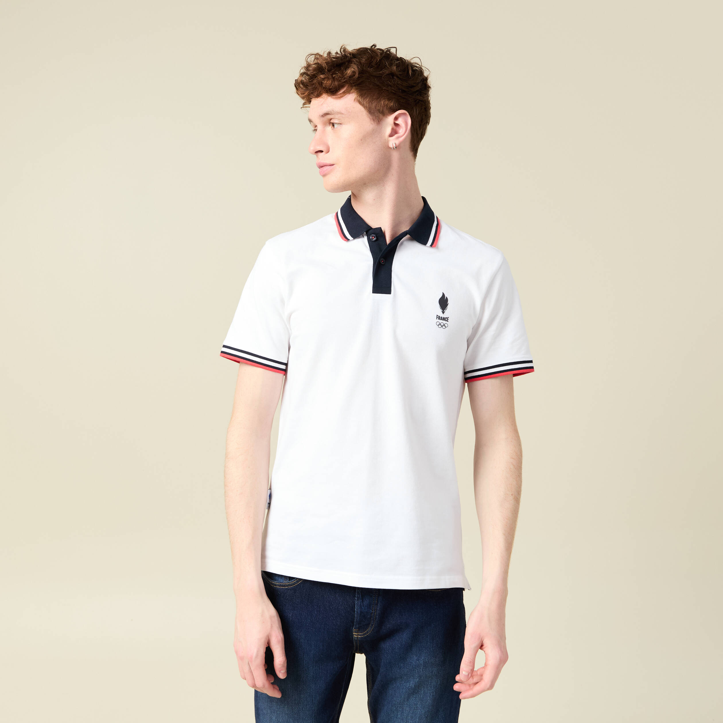 Polo manches courtes blanc homme | Bonobo