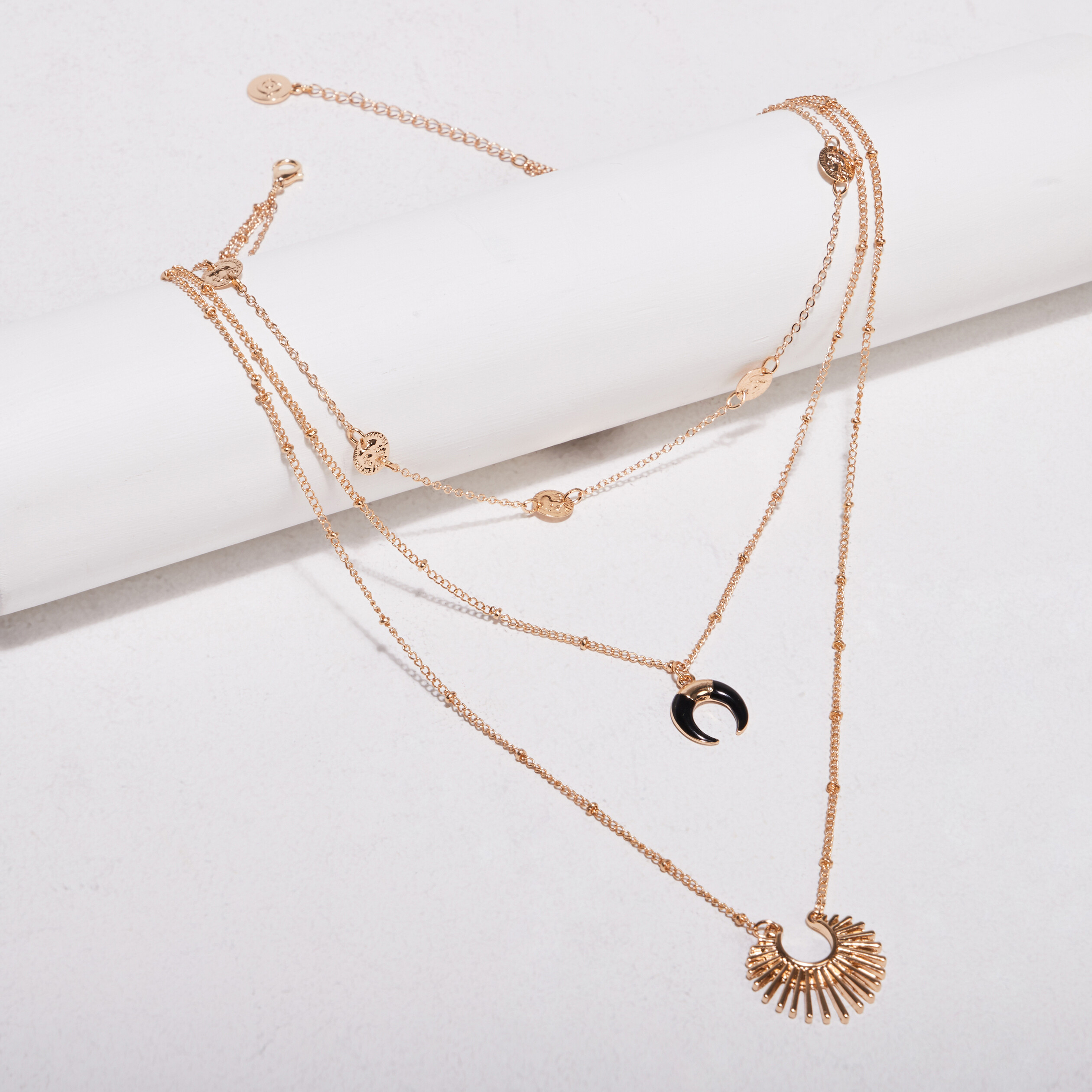 Collier multirangs couleur or femme | Bonobo