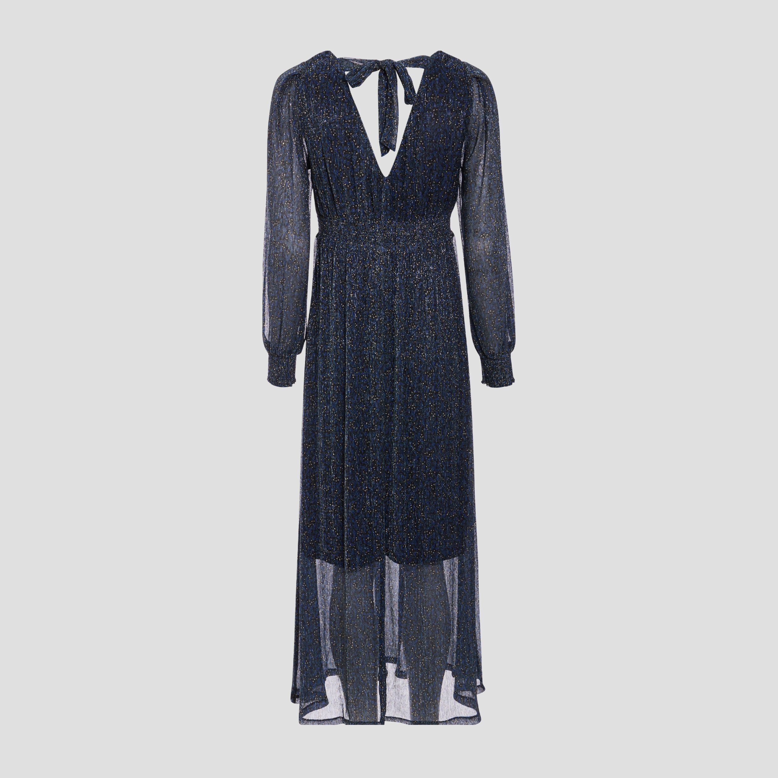 Robe longue droite fluide noir femme | Bonobo