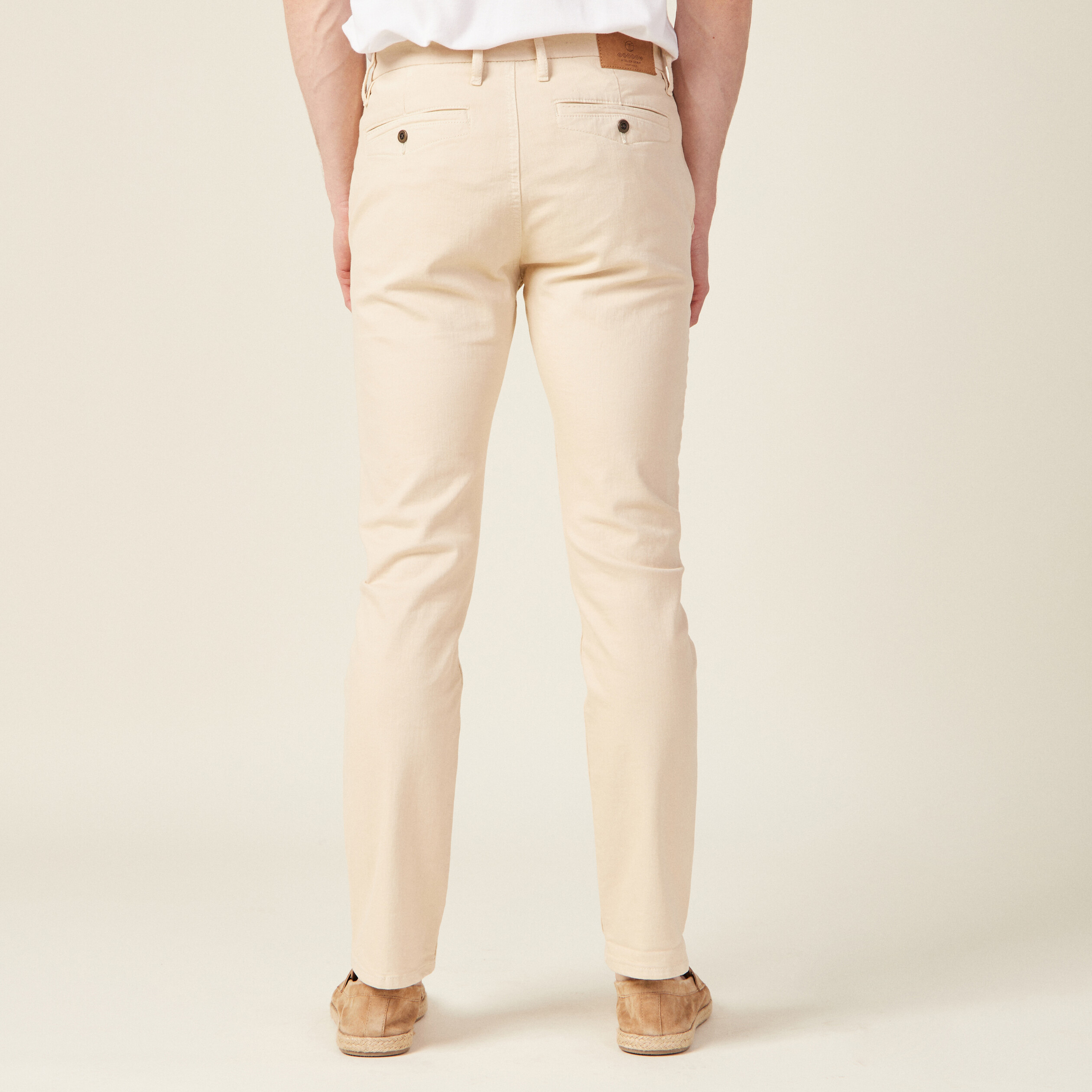 Pantalon chino slim beige homme | Bonobo