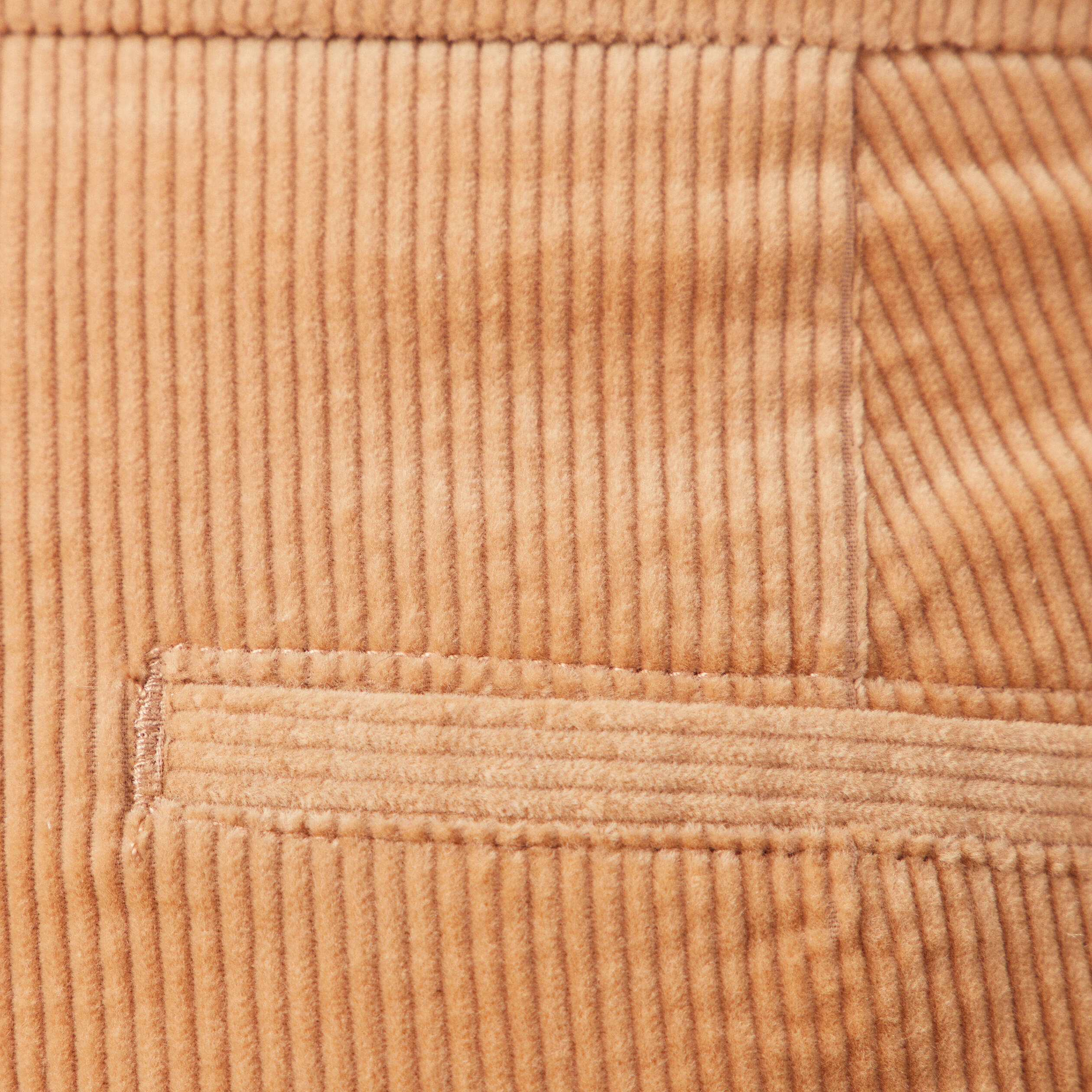 Pantalon chino velours côtelé marron clair femme | Bonobo