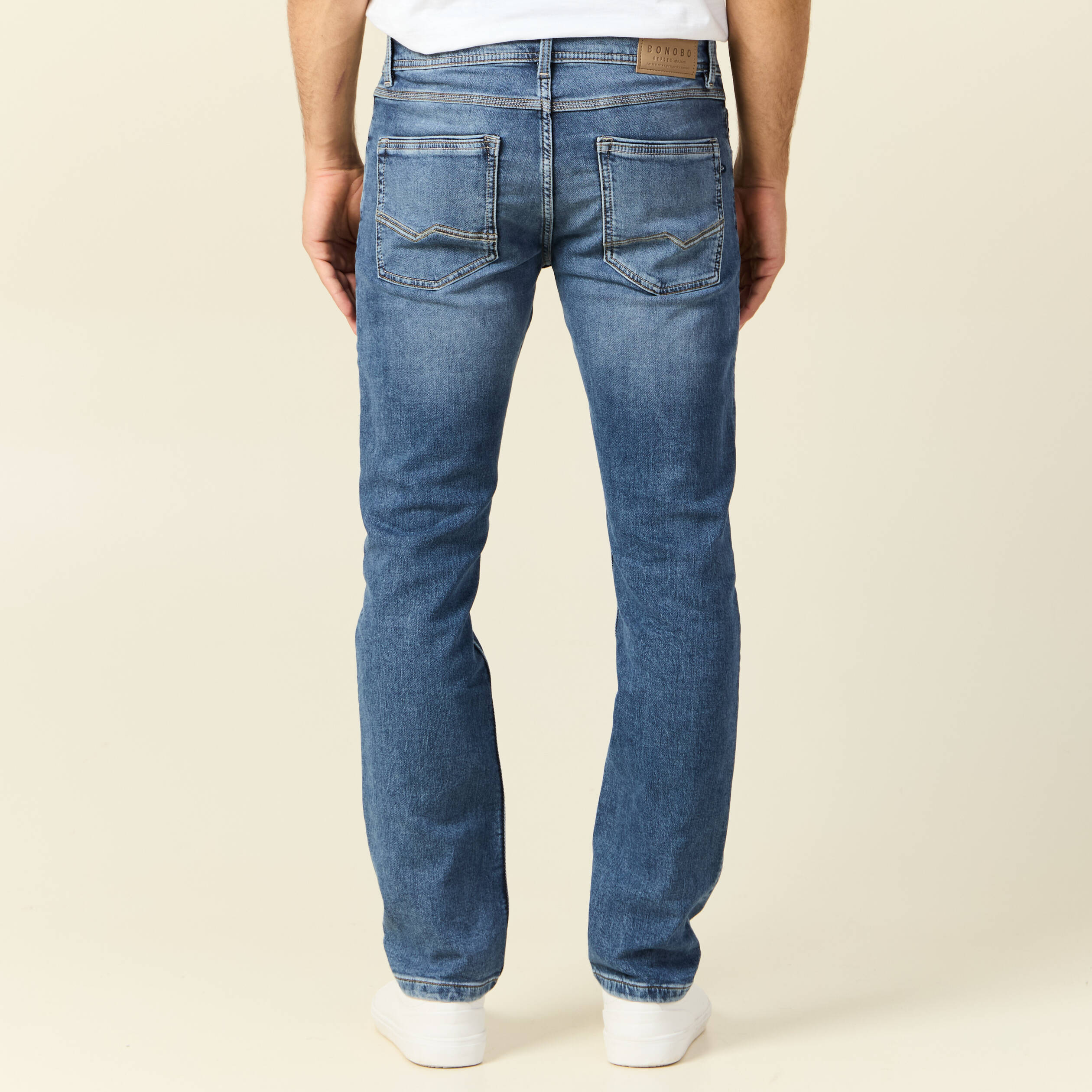 Jeans straight ultra stretch denim stone homme | Bonobo